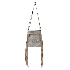 Myra Bag Gray Slate Hand-Tooled Bag S-4336