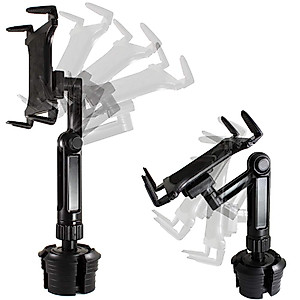 ChargerCity LongArm Xtreme Tablet Beverage Drinks Cup Holder Mount for All Tablet Like Apple iPad PRO Air Mini Galaxy Tab Surface Pro Slate