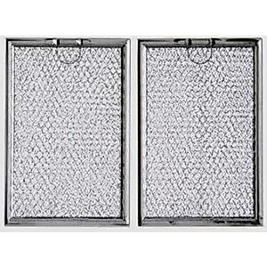 Microwave Filter Replacement for GE WB06X10359 Microwave Grease Filter Fit's LG / Kenmore Vent Filter 7-5/8" x 5-1/8" (2-Pack)