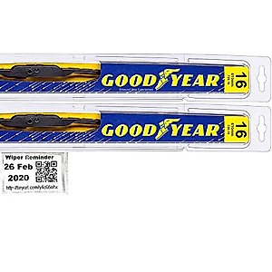Premium - Windshield Wiper Blade Set/Kit/Bundle for 1983-1986 Chevrolet K5 Blazer - Driver & Passenger Blades & Reminder Sticker