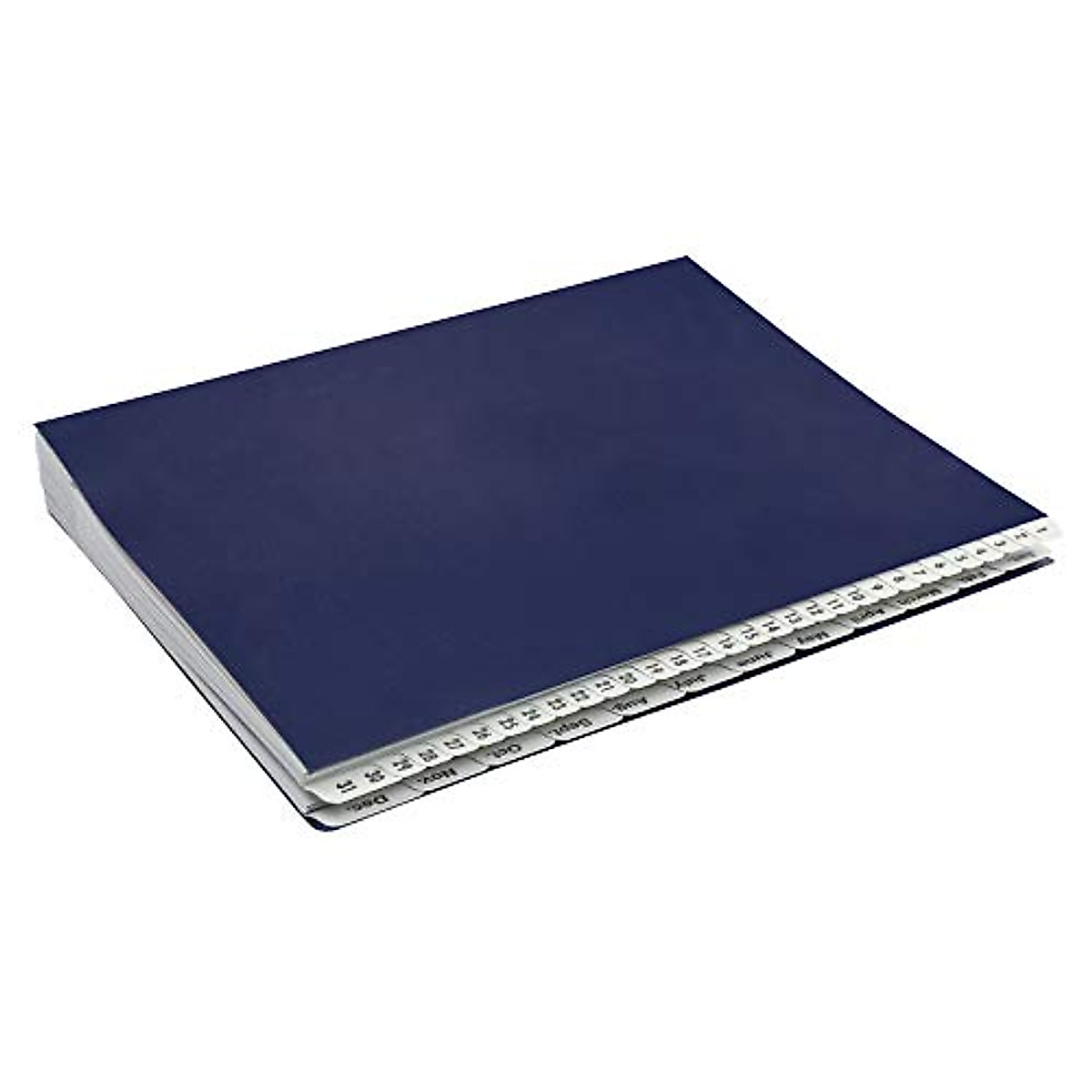Pendaflex DDF5OX Expanding Desk File, 1-31/Jan-Dec, Letter, Acrylic-Coated Pressboard, Dark Blue (DDF5-OX)