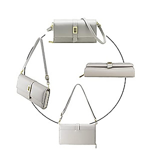 VASETA Small Crossbody Bag for Women, Crossbody Purse Shoulder Bag, Leather Clutch Wristlet Purses Handbag, Cash Handbag, Card Holder Wallet with Adjustable Strap