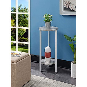 Convenience Concepts Graystone 31" Plant Stand, Faux Birch / White