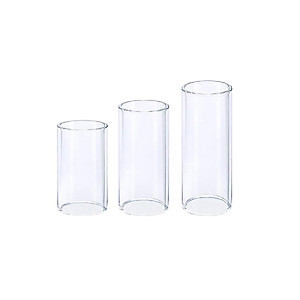 ccHuDE 3 Pcs 51MM 60MM 70MM Glass Guitar Slides Guitar Finger Slides for Bass Electric Guitar