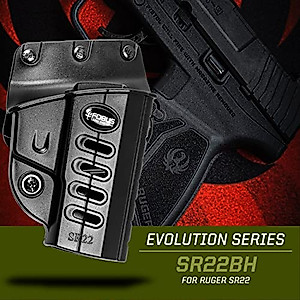 Fobus SR22BH Concealed Carry OWB Belt Holster for Ruger SR22, Right Handed