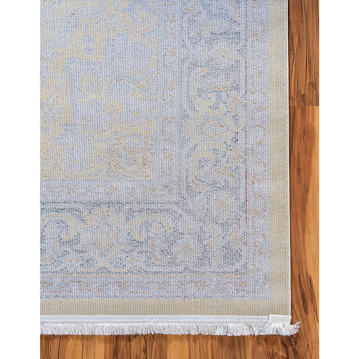 Unique Loom Baracoa Collection Area Rug - Prado (8' 4" x 10' Rectangle, Yellow/ Ivory)
