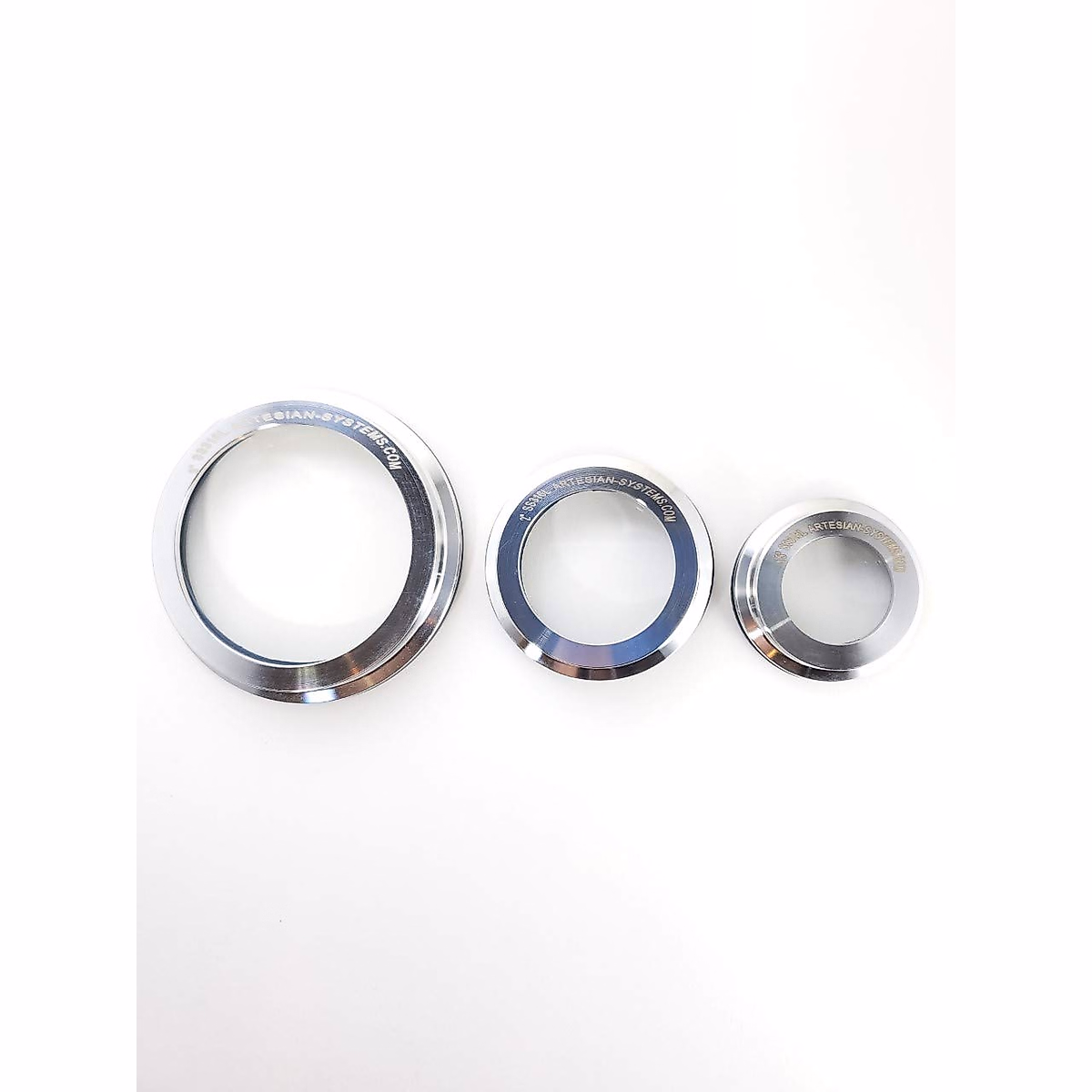 1.5" Tri Clamp End Cap Sight Glass 316 Stainless With Borosilicate Glass (1.5")