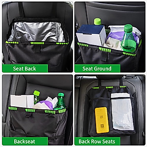 GaRhomxy Car Trash Can, Hanging Car Trash Bag, Large Capacity Foldable Waterproof Litter Garbage Bag Organizer for Cars, SUVs, Trucks, Car Interior Accessories