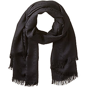 Calvin Klein Women's Pashmina Scarf, Black, One Size