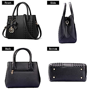 Purses and Handbags for Women Fashion Ladies PU Leather Top Handle Satchel Shoulder Tote Bags