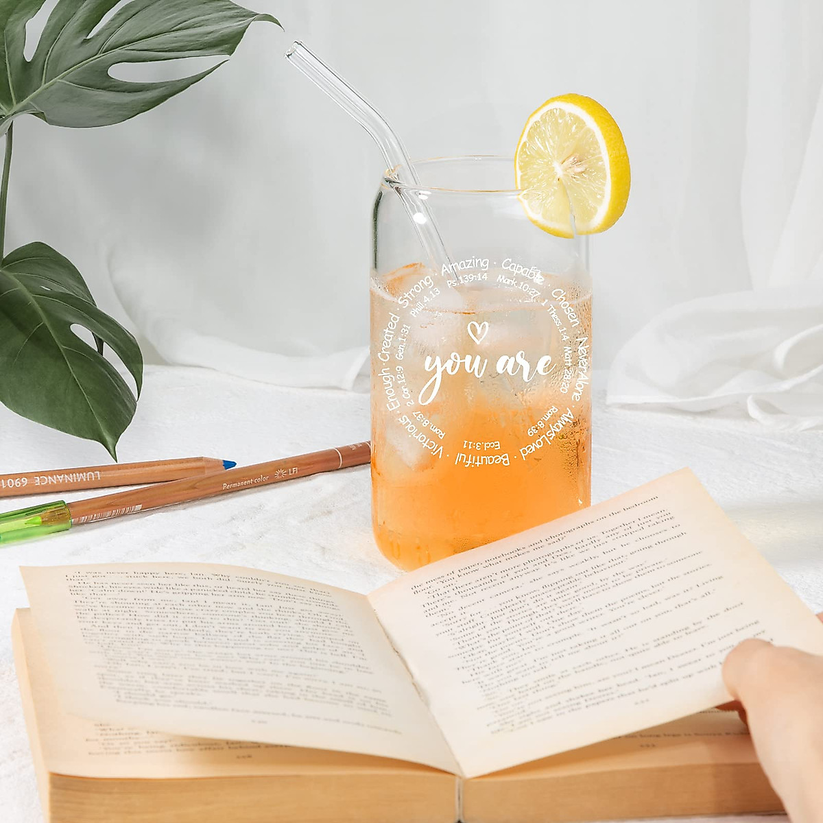 Vetbuosa Inspirational Gifts Coffee Glass,Christmas Gifts,Spiritual Gifts for Women,Gifts for Mom,Teacher Gifts,Best Friend Birthday Gifts,Christian Gifts,Gifts for Boss,Sister,Coworker