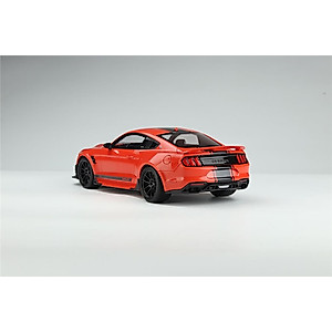 2021 Super Snake Coupe Red with Black Stripes USA Exclusive Series 1/18 Model Car by GT Spirit for Acme US058