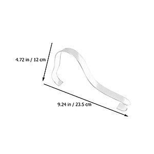 Shelf Bracket 20 Pcs Acrylic Clear Sandal Shoes Display Racks Stand Inserts Holders Shoe Support for Womens Shoes (Transparent) Clear Heels