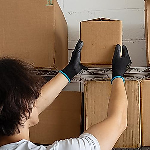 G & F Work Gloves for Men, Lightweight Grip, Polyurethane Coated, Touchscreen Compatible, Flexible & Breathable, Durable Construction, Ideal for Gardening, Mechanics, and General Duty Tasks, 12 Pairs