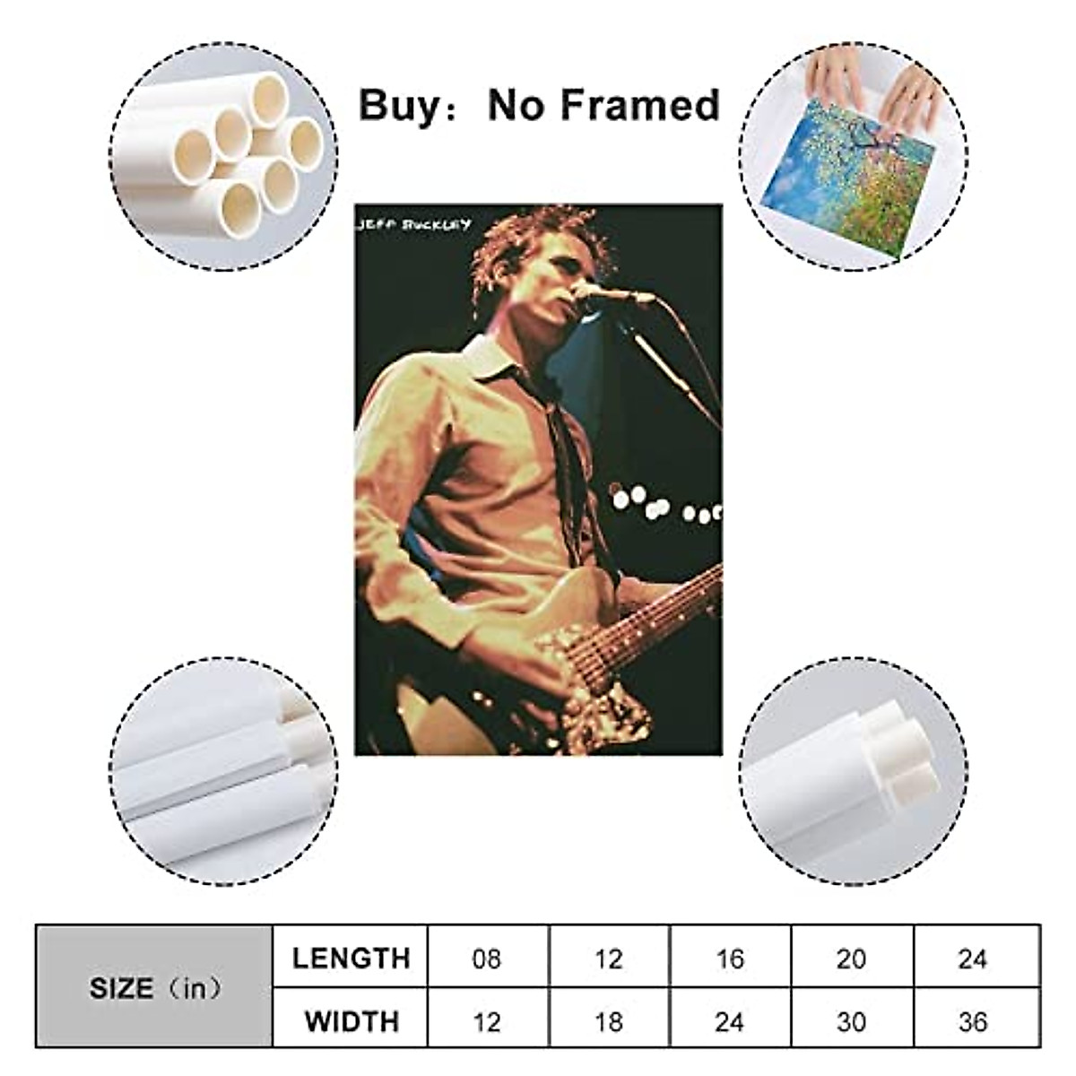 Boyg Jeff Buckley Grace Canvas Poster Bedroom Decor Sports Landscape Office Room Decor Gift Canvas Art Poster And Wall Art Picture Print Modern Family Bedroom Decor Posters 12x18inch(30x45cm)