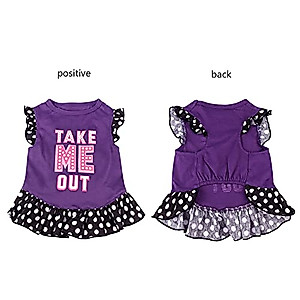 Dog Plush Vest Skirt Cotton Black Puppy Coat Dog Outfits for Teacup Yorkie Boys Girls Sleeveless Beach Dress