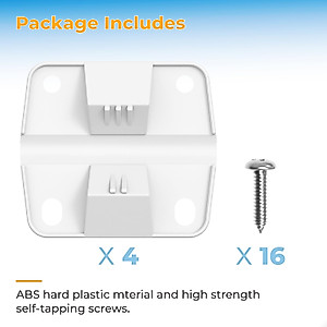 Cooler Replacement Plastic Hinges & Screws Set Compatible with Coleman Coolers | 4 Pack