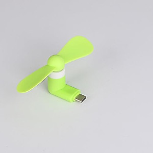 U-M Mini Cellphone Fan Portable Cool Cooler Rotating Fan Mini Rotating Fan with Two Leaves for - Random Color Nice