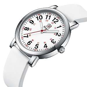 Blekon Original Nurse Watch for Medical Professionals and Scholars – Various Scrub Colors, Easy Read Dial, Military Time with Second Hand, Silicone Band, 3 ATM Water Resistant