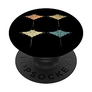 Retro Manta Ray PopSockets Swappable PopGrip