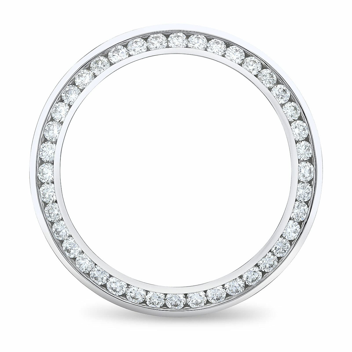 Ewatchparts 3ct Channel Diamond Bezel Watch Part Compatible With Rolex Submariner, GMT Master 2, Daytona