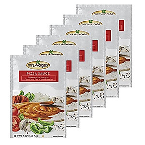 Mrs Wages Pizza Sauce Tomato Seasoning Mix, 5 Oz (Pack of 6)