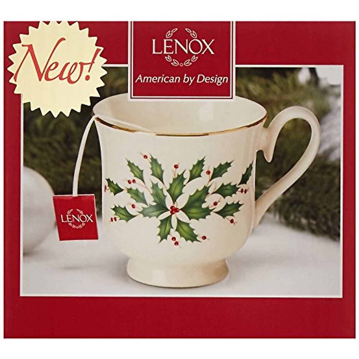 Lenox Holiday Teacup with Candle, Pine