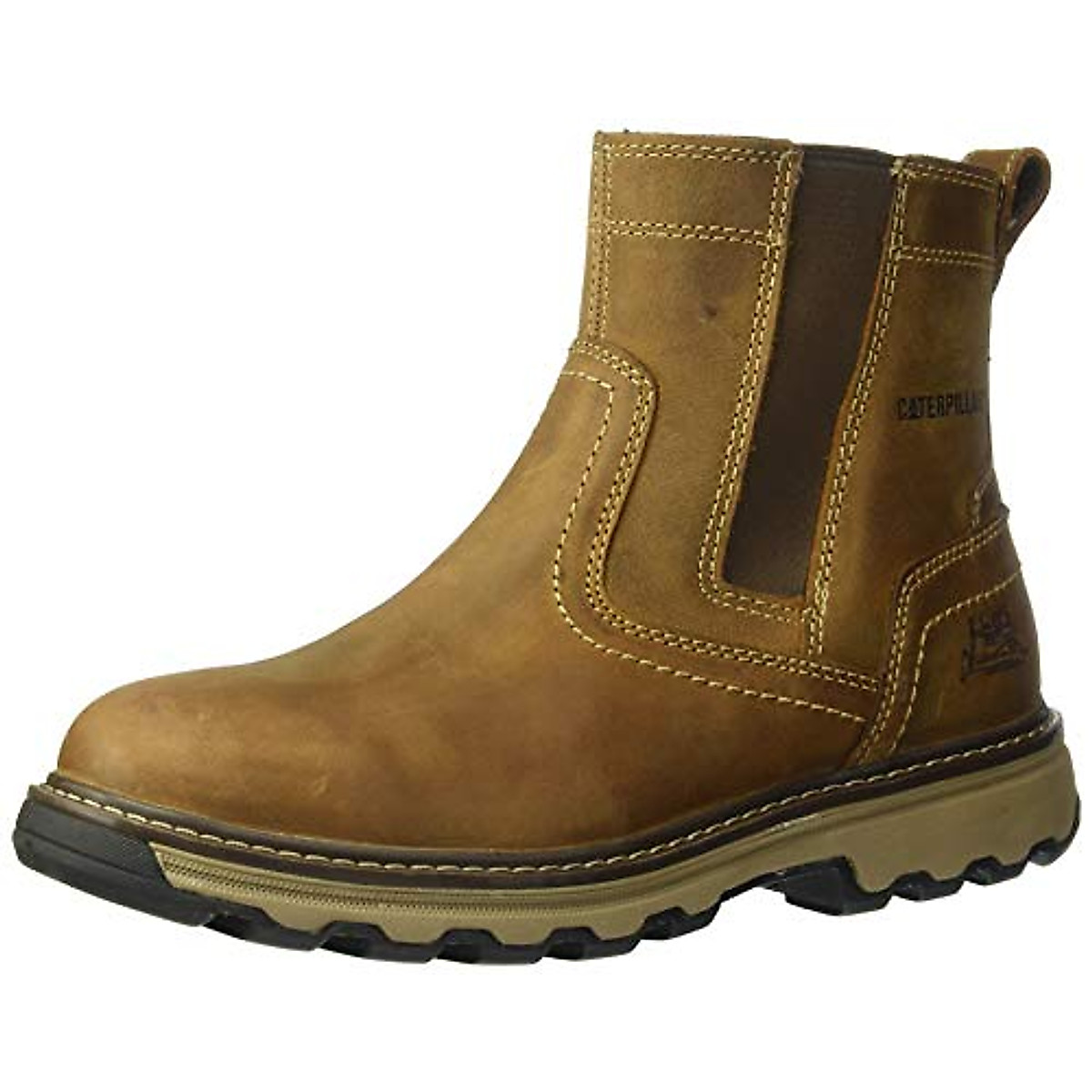 Cat Footwear Men's Pelton Industrial & Construction Shoe, Dark Beige, 13