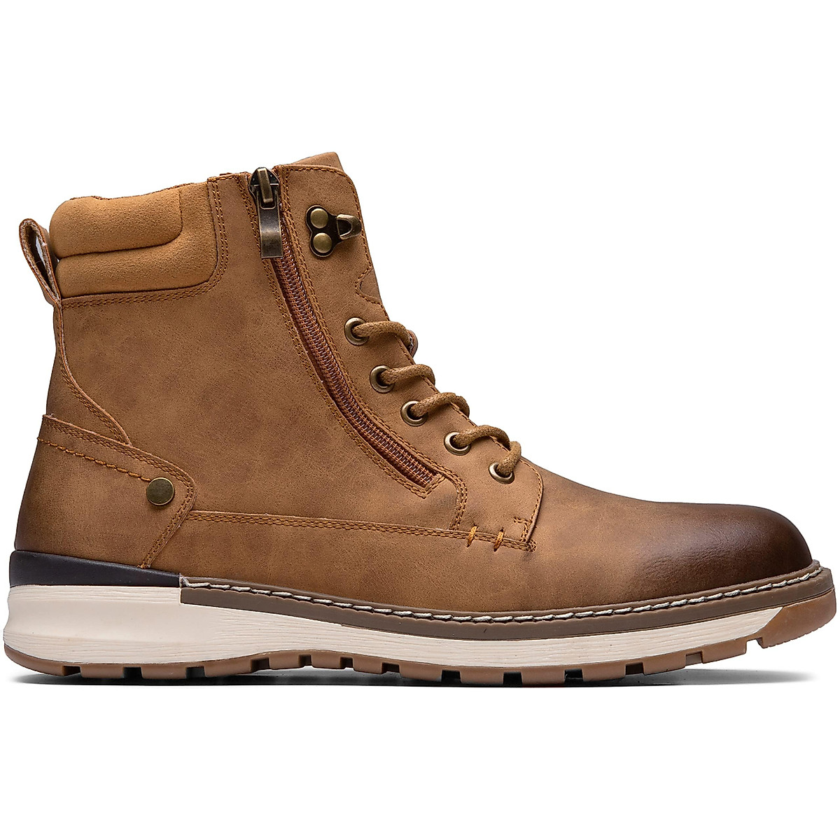 Vostey Boots for Men Comfortable Casual Chukka Mens boot(BMY8051 brown 10)