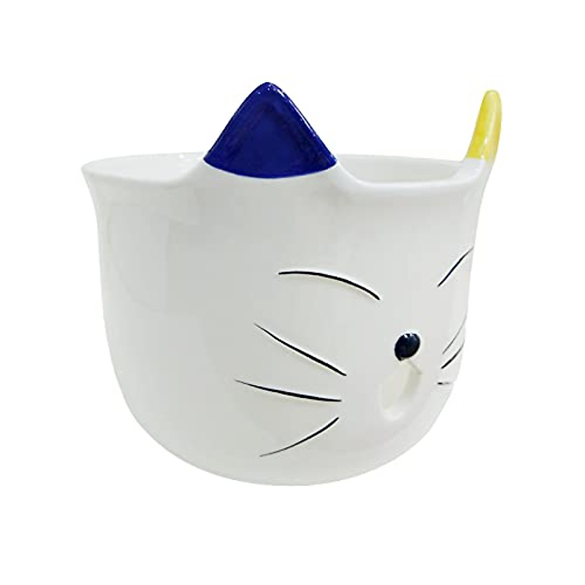 Cat Yarn Bowl, Yarn Bowl for Crocheting and Knitting Made of Ceramic 566 Inches Tangle Free