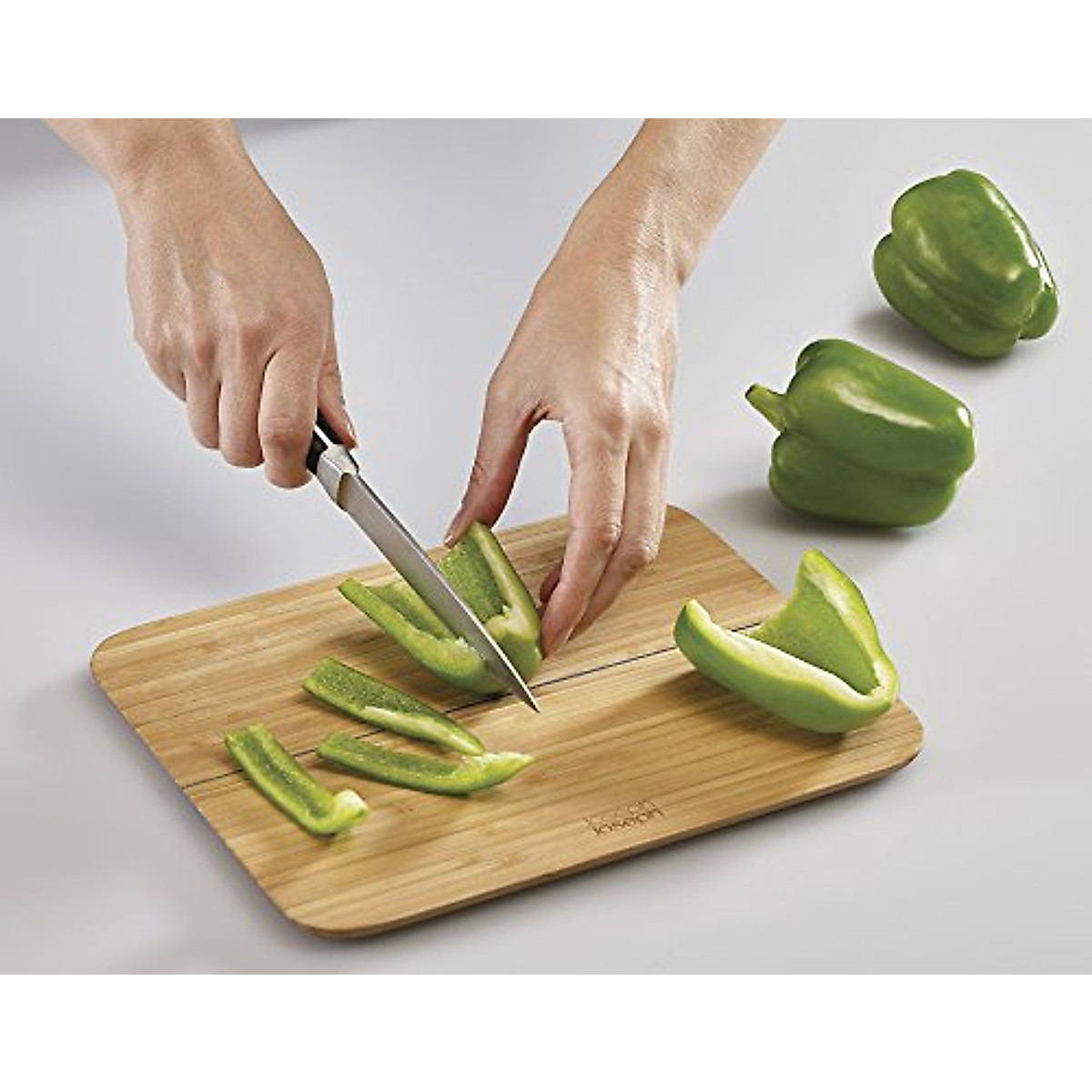 Joseph Joseph Chop2Pot Foldable Bamboo Cutting Board, Small,Brown