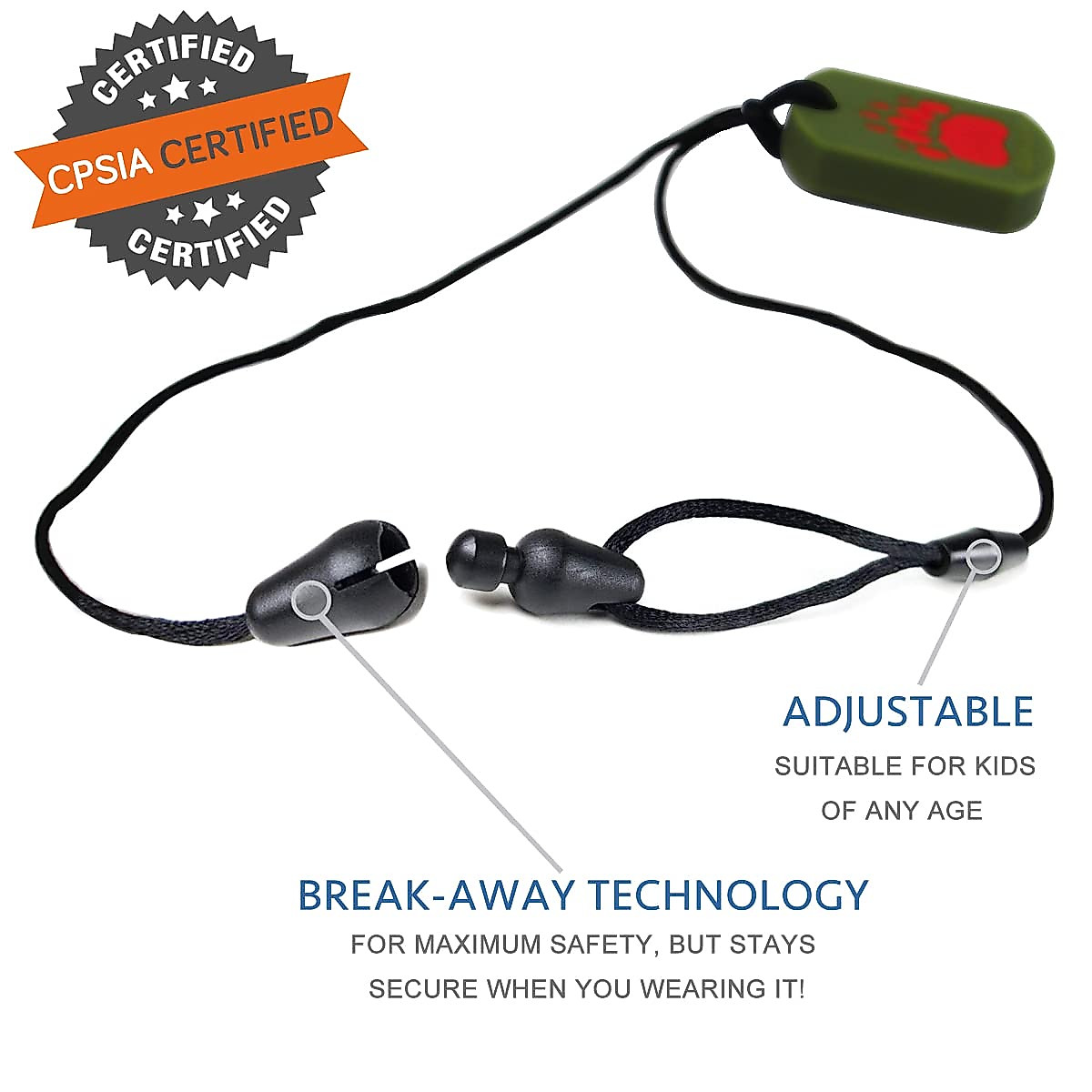 Xtra Tough (XT) Chew Necklace for Kids Boys - Silicone Chew Pendant Jewelry for Autism, ADHD, Baby Nursing or Special Needs - Chewing Necklace