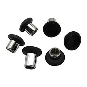 Gxcdizx Black 6 in 1 Elite Series 2 Metal Mod Swap Thumbsticks Joysticks, Magnetic Analog Stick Grips Replacement for Xbox One Elite Controller Series 2