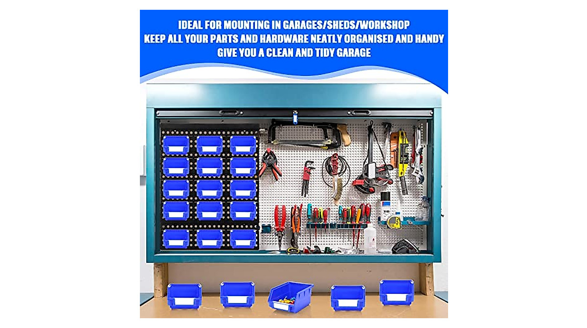 30 Pcs Wall Mounted Storage Bins - Organize Your Space
