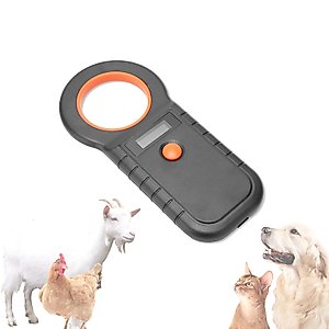 Pet Microchip Scanner 134.2Khz 125Khz EMID FDX B Wired USB 2.4G Bluetooth Handheld Animal Chip Reader (Black)
