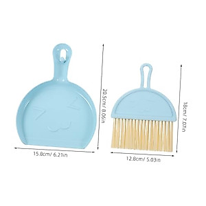 Cabilock 1 Set Broom to Clean up Combos Cars Brooms Detailing Brush Automotive Cleaning Small Dustpan Keyboard Multi-Function Whisk Broom Multi-Function Mini Dustpan Mini Broom Blue Pp