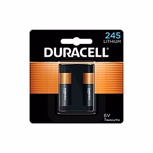 Duracell 245-6V Lithium-Battery, 1 Count Pack, 245 6 Volt High Power Lithium-Battery, Long-Lasting for Video and Photo-Cameras, Lighting Equipment, and More