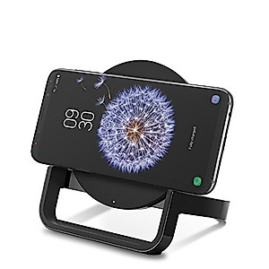 Belkin Boost Up Wireless Charging Stand 10W - Qi Wireless Charger for iPhone 11, 11 Pro, 11 Pro Max, Xs, XS Max, XR/Samsung Galaxy S9, S9+, Note9 / LG, Sony and More (Black) (F7U052dqBLK)