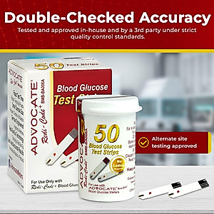Redi-Code Glucose Test Strips 150 Count, No Manual Coding, Blood Sugar Testing, Small Sample Size, Quick & Accurate Diabetic Management (3 Boxes of 50 Strips)