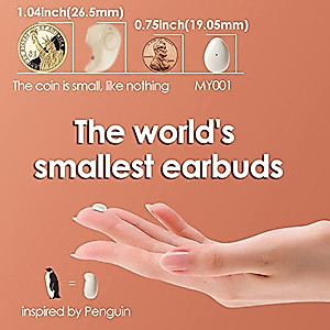 Xmenha Tiny Invisible Sleep Earbuds Wireless Smallest Lightest Tiny Noise Cancelling Ear Buds for Sleeping Quiet-Comfort Mini Sleepbuds Bluetooth 5.3 Hidden Headphones for Side Sleepers/Work (Nude)