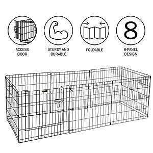 Pet Trex 24" Playpen for Dogs Eight 24" Wide x 24" High Panels