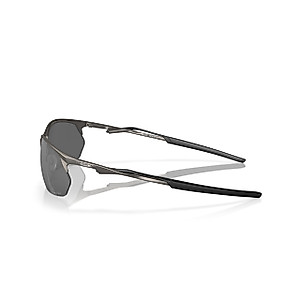 Oakley Men's OO4145 Wire Tap 2.0 Rectangular Sunglasses, Matte Gunmetal/Prizm Black, 60 mm