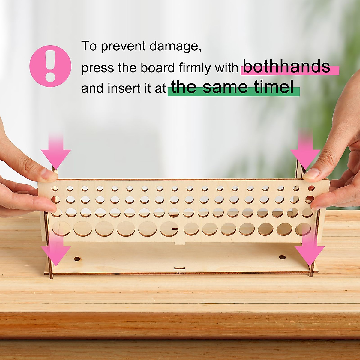 SBYURE Wooden Paint Brush Holder Artist Brush Holder 67 Hole Paintbrush Holder Organizer Wood Paint Brush Rack for Pens Pencils and Art Tools