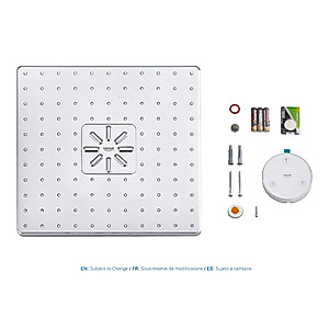 GROHE 26645000 Rainshower SmartConnect Showerhead with 2 Spray and Remote Control, Base Unit, Starlight Chrome