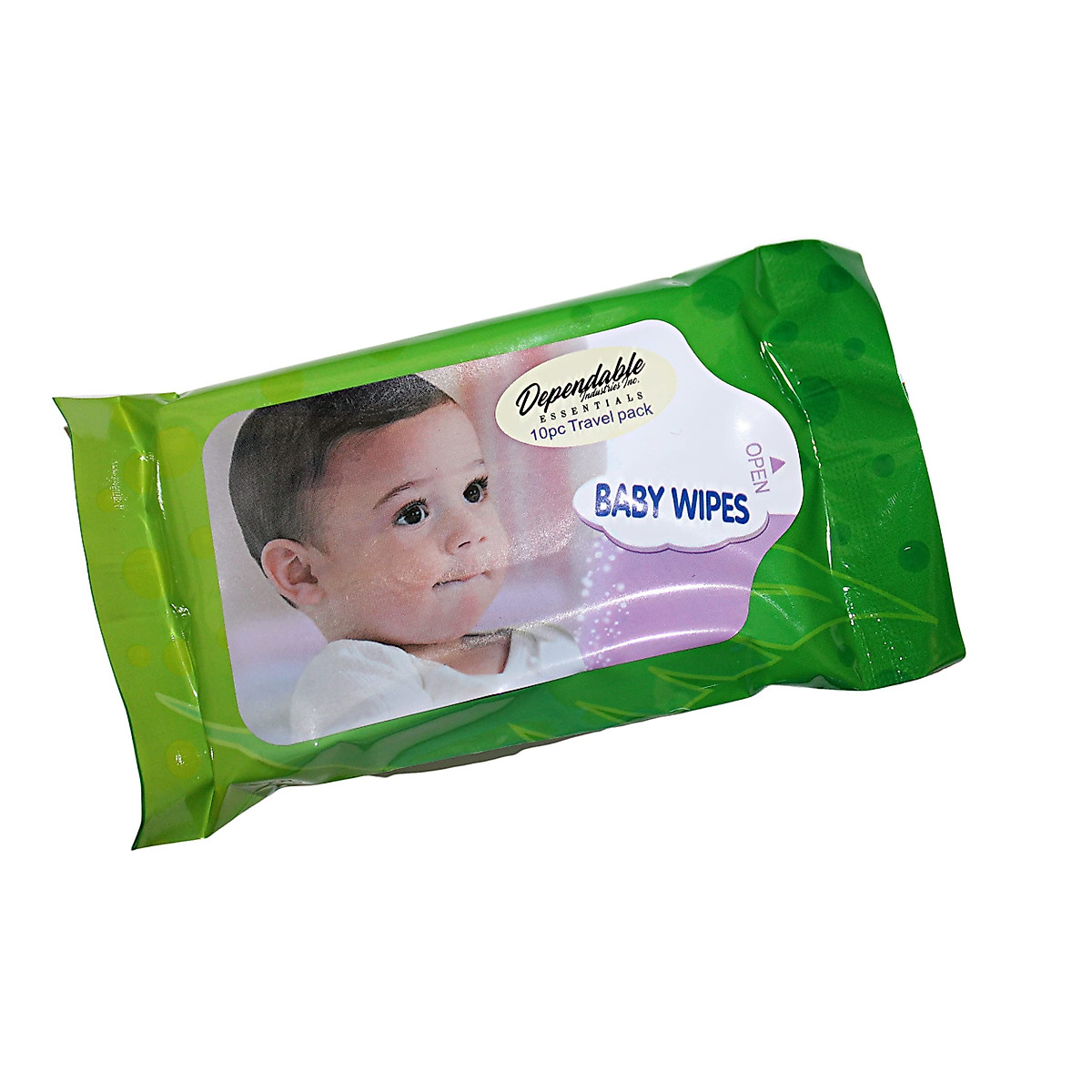 Dependable Industries 6 Piece Travel Size 10 Pack Baby Wipes Fits in Purse Diaper Bag & Glove Compartment Children's Hands and Face School Home