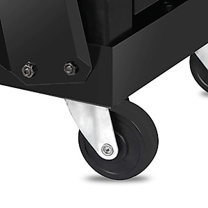 4 Drawer Cabinet Welding Cart, Mig Tig Arc Welder Cart Plasma Cutter Tank Storage Heavy Duty Rolling Workshop Organizer with 2 Safety Chains