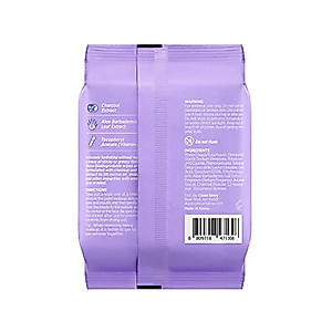 Unicorn Glow Makeup Remover Cleansing Face Wipes - 1 EA [25 count] XL Oversize Biodegradable Daily Cleansing Facial Towelettes to Remove Makeup, Micellar Water, Charcoal, Aloe Extract and Vitamin E, Alcohol Free, Paraben Free - CALL IT A DAY (1 EA)