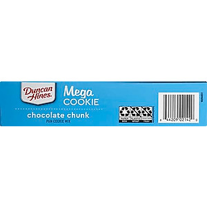 Duncan Hines Mega Cookie Chocolate Chunk Pan Cookie Mix, 7.8 oz