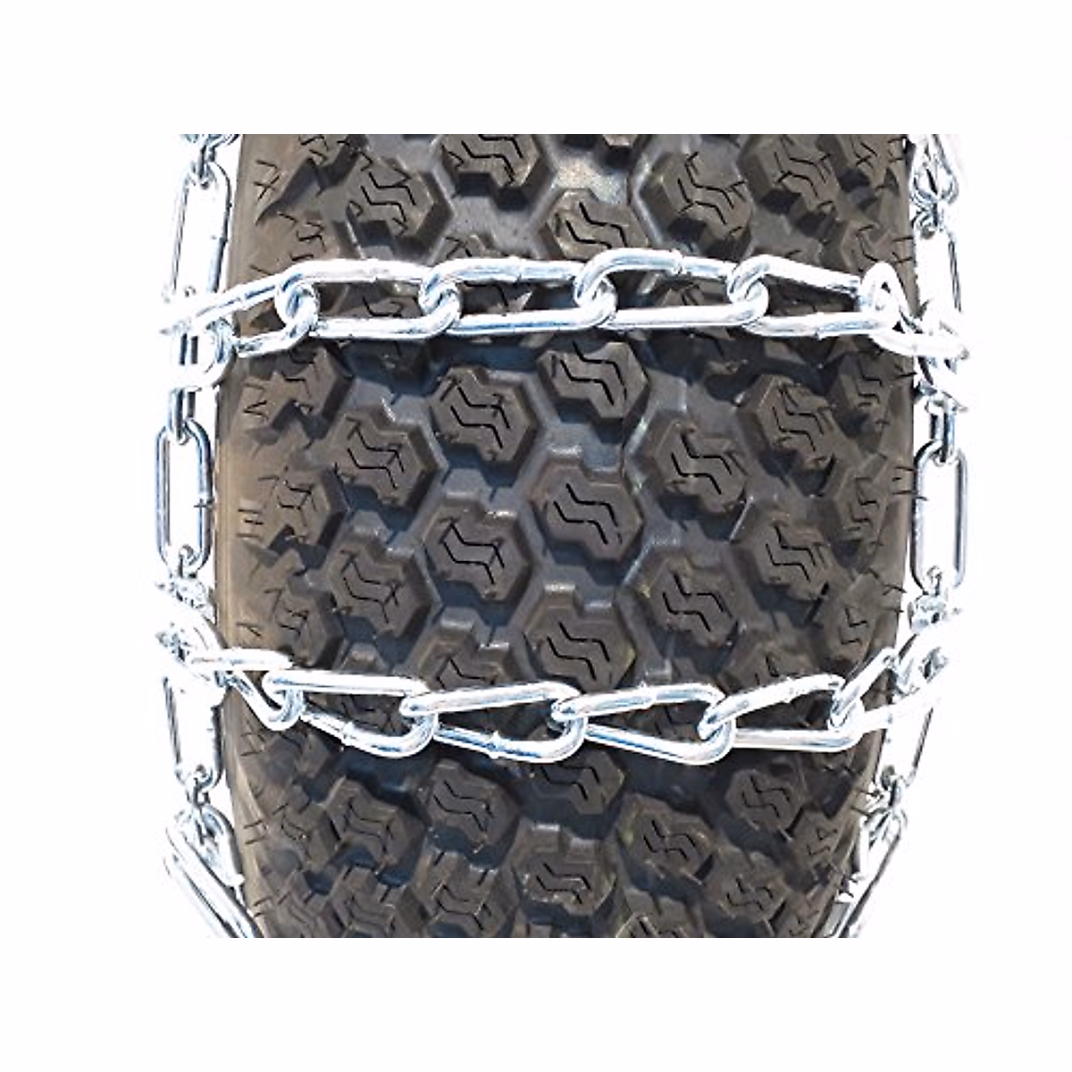 Oregon 67-001 Lawn & Garden Tire Snow Chains With 2-Link Spacing Size 16X650-8 & 15X600-6 Tire Snows