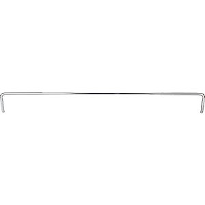 Hardware Resources Metal Shelf Rail - Guard Fence for Hanging Shelving, Shoe Racks, Kitchen Cabinets, Pull Out Shelves - Protects Against Falls, Easy To Install - Chrome Finish, 17.44" Long 1.75" High
